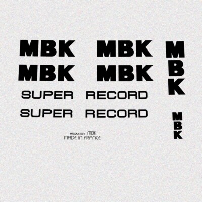 MBK Super Record Bicycle Decals, Stickers n.902 | eBay UK