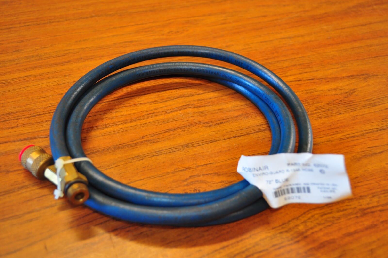 Robinair 62072 AC Enviro-Guard Hose for R-134a 72", Blue Low Side Made ...
