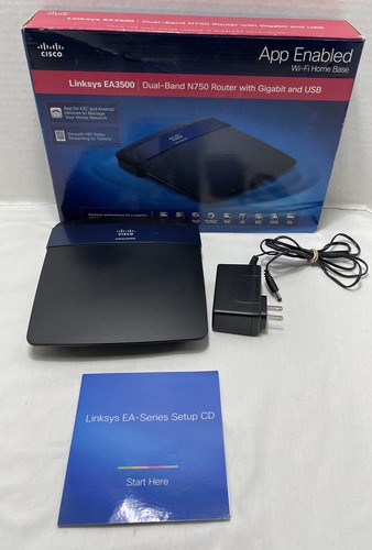 Linksys EA3500 Dual-Band N750 Router with Gigabit And USB | eBay