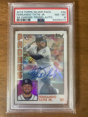 2019 TOPPS UPDATE FERNANDO TATIS JR RC SP 1984 SILVER PACK AUTO #T84U ...