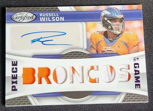 2023 Panini Certified Football Russell Wilson Patch Auto Purple Jersey ...