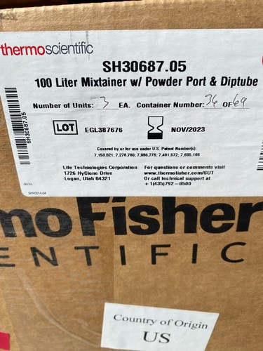 Thermo Scientific™ Mixtainer Avec Port De Poudre Et Diptube (SH30687.05 ...