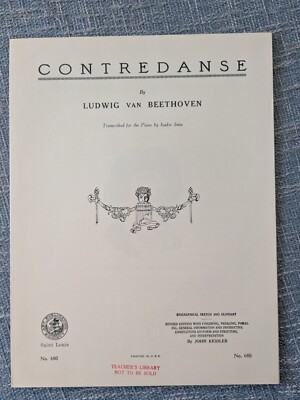 Contredanse by Beethoven Transcr. by Isador Seiss (Art Publication ...