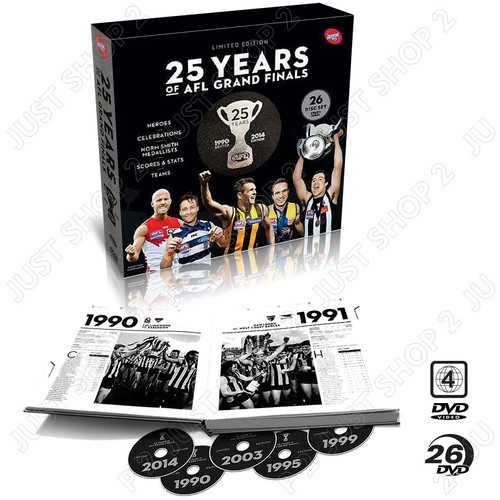 AFL -25 Years Of AFL Grand Final : Limited Edition 26 Disc Set : Brand ...