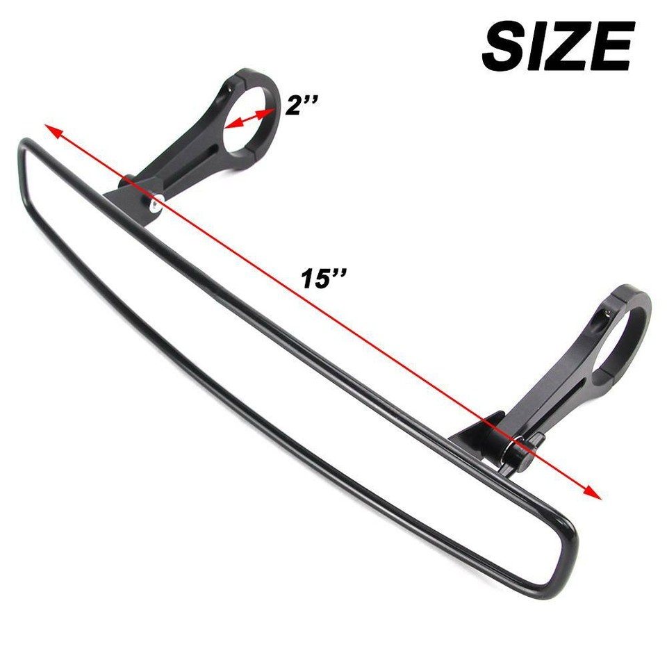 UTV Side View Rear Center Mirrors Set For Kawasaki Mule PRO FX FXT DX ...