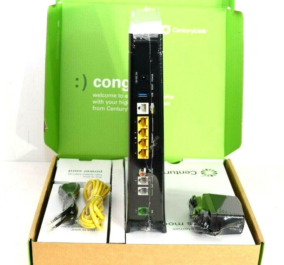 CenturyLink C2100Z ZyXEL Wi Fi Wireless DSL TV Gateway Modem Router ...