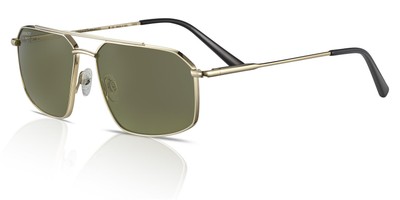 Serengeti Wayne SS546005 Uomo Occhiali da Sole Lucido Luce Oro/Verde ...