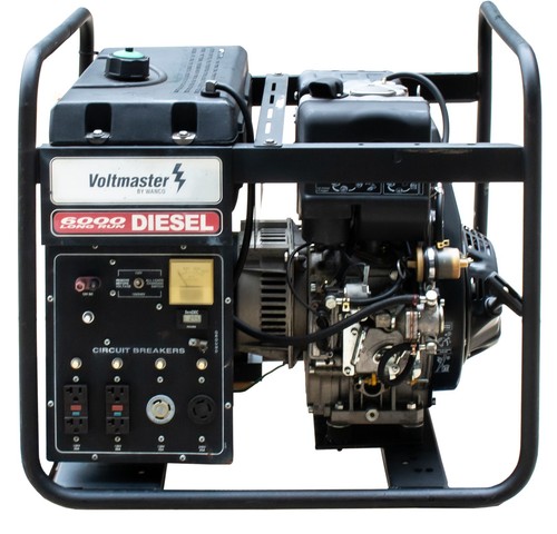 Voltmaster LR60EL Smooth Wave 6000W Peak 12-Volt Electric Start Diesel ...