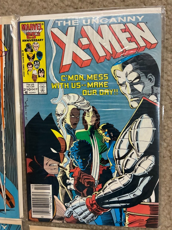 X-MEN #’s 207 210 222 Annual 9 (Marvel Comics Lot 1986)WOLVERINE Newsstands | eBay