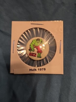 Incredible Hulk (1978) 7/8" Vintage Marvel Comics Character Pin-Back ...