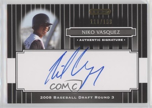 2008 Razor Signature Series Black /199 Niko Vasquez #199 Auto | eBay