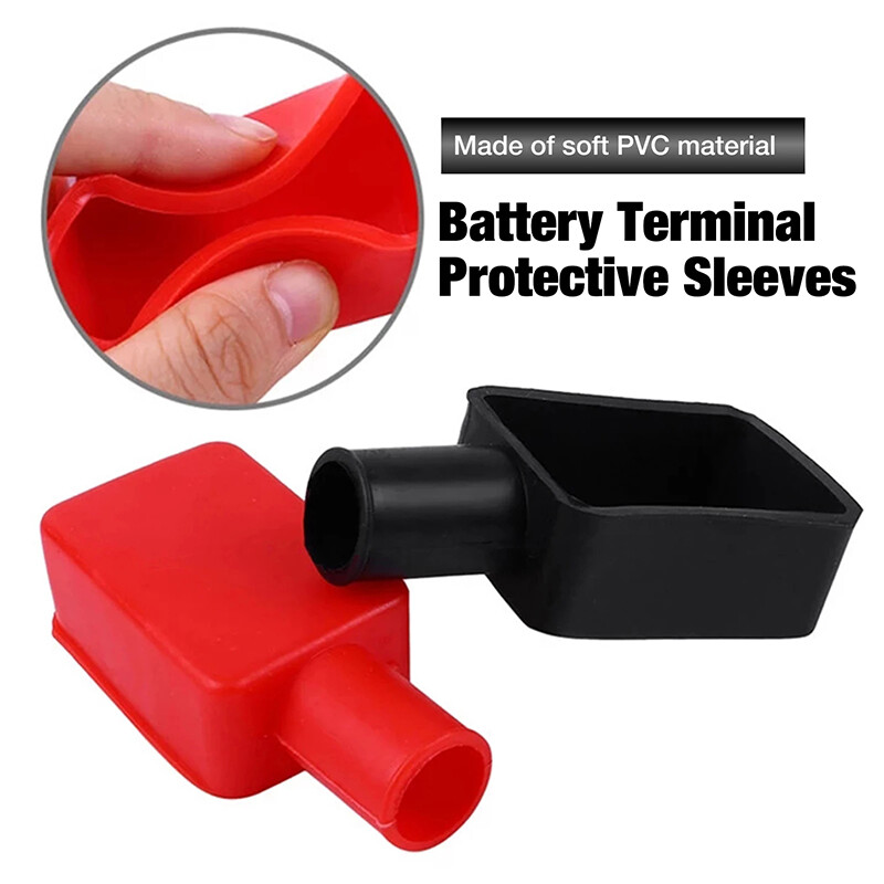 2 Pcs Universal Car Battery Terminal Cap Negative Positive Terminal ...