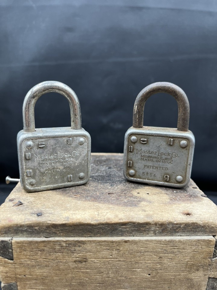Vintage Master Lock 77 Lion Head Embossed Padlock NO KEYS | eBay