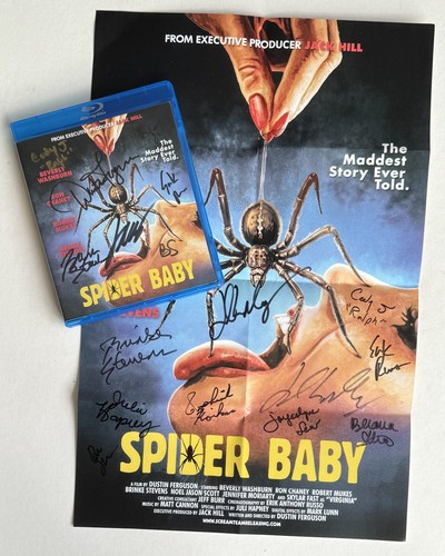 SPIDER BABY * US SIGNED BLU-RAY & POSTER * 100 ONLY! * BN! * HORROR ...