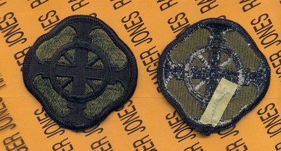 US Army 428th FA Field Artillery Brigade OD Green & Black uniform patch ...