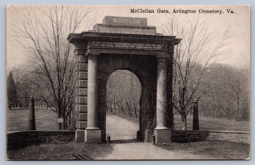 Postcard Arlington Cemetery VA McClellan Gate | eBay
