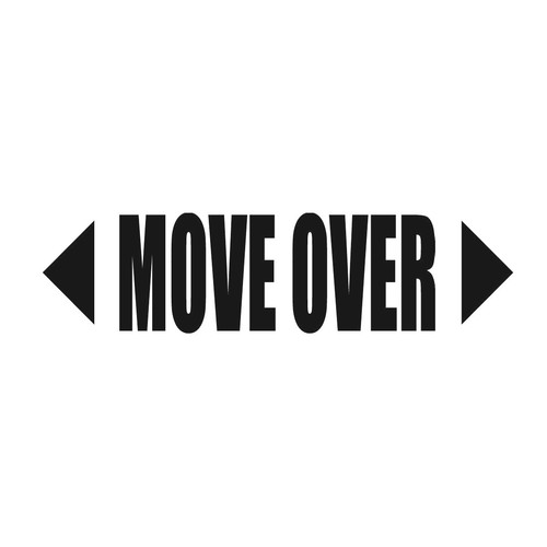 Move Over Sticker - 2 Pack - Safety Move Over Decal - Choose Color Size ...