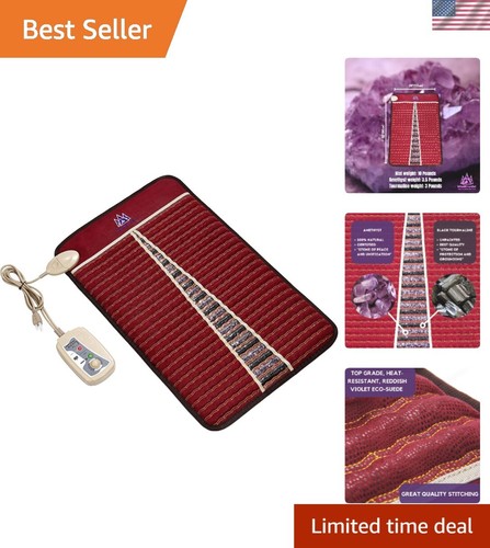 Adjustable Infrared Heat Mat with Natural Crystals - 32" L x 20" W ...