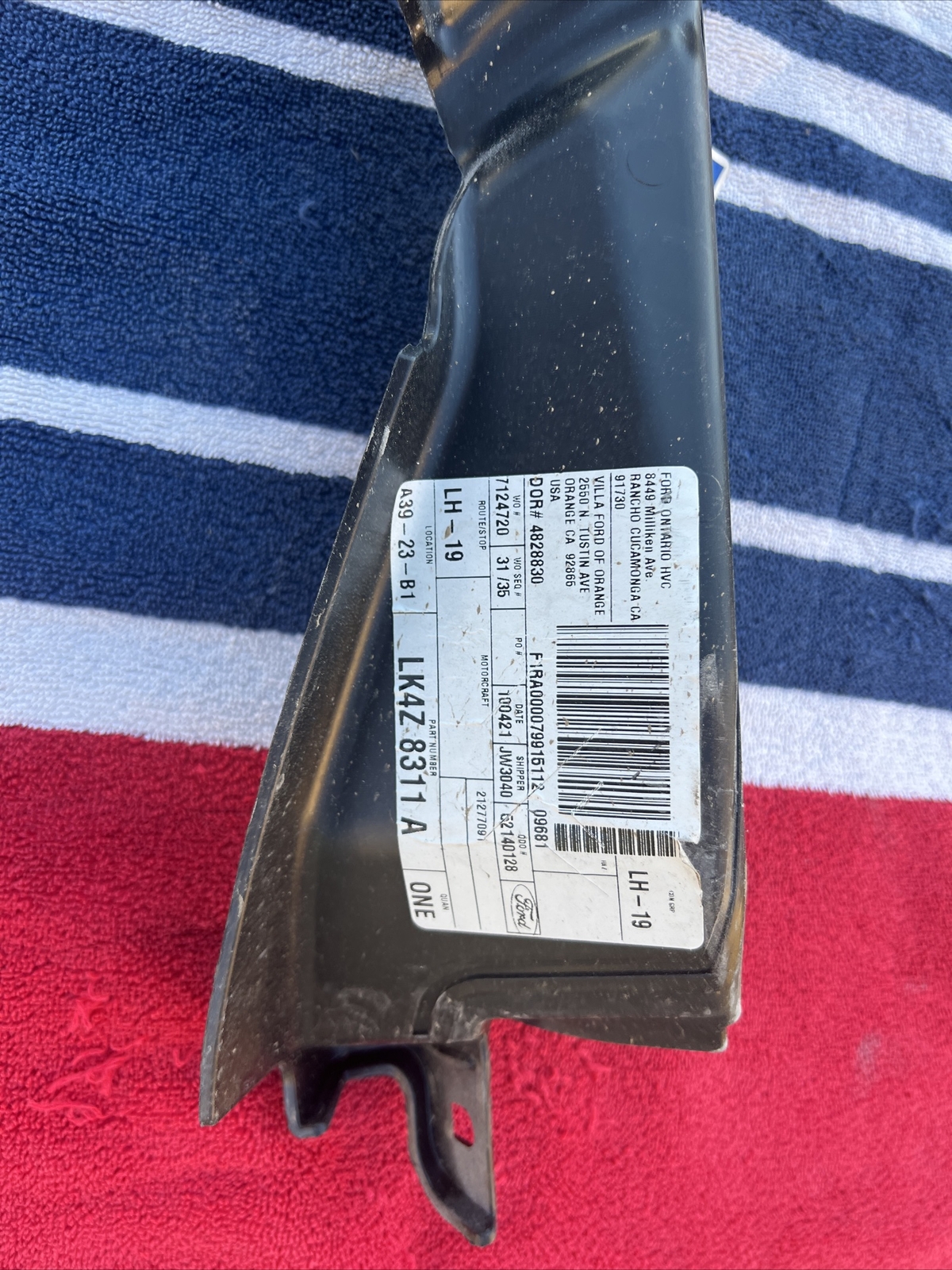 Genuine Ford Radiator Support Air Deflector LK4Z-8311-A | eBay