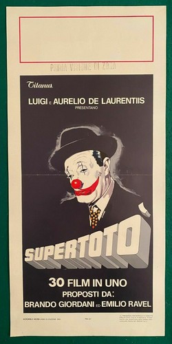 ORIGINAL POSTER CINEMA SUPERTOTO' TOTO' TOTò 1st EDITION 1980 RARE ...
