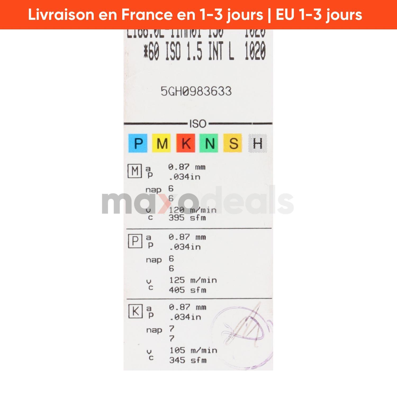 Sandvik L166.0L-11MM01-150 T-Max U-Lock insert for thread turning New ...