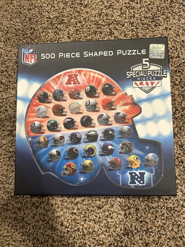 NFL Helmet 500 Piece Shaped Puzzle NFL Teams Sealed all 32 nfl team ...