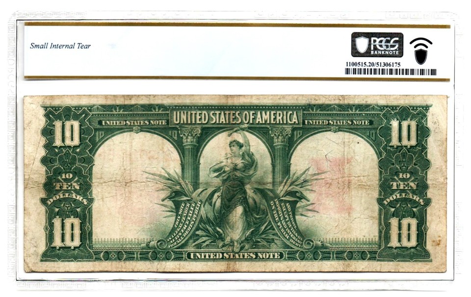Fr. 121m 1901 $10 Legal Tender Mule Note Elliott / White PCGS Banknote ...