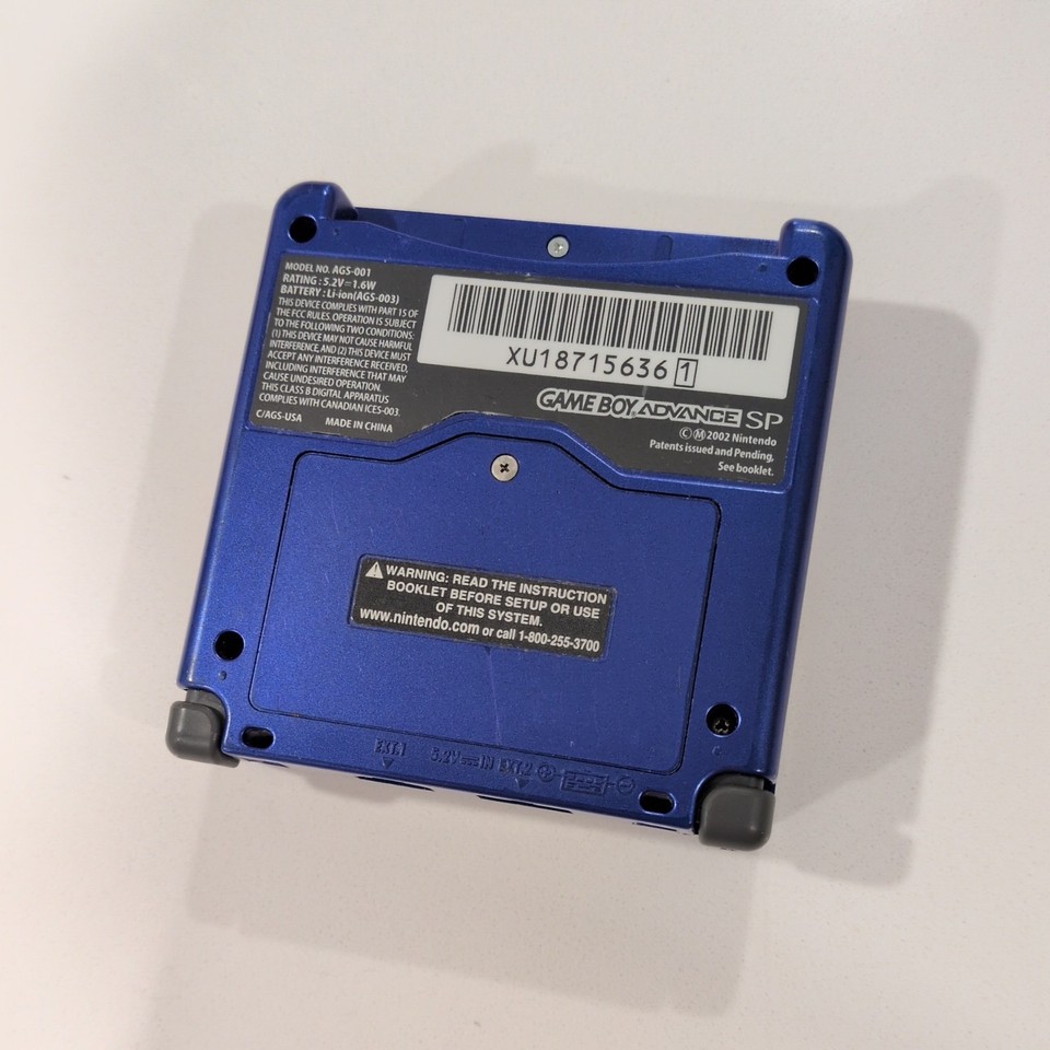 Nintendo Game Boy Advance SP Console - Cobalt Blue | eBay