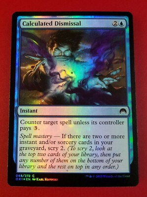 1x Calculated Dismissal | FOIL | Magic Origins | MTG Magic Cards | eBay