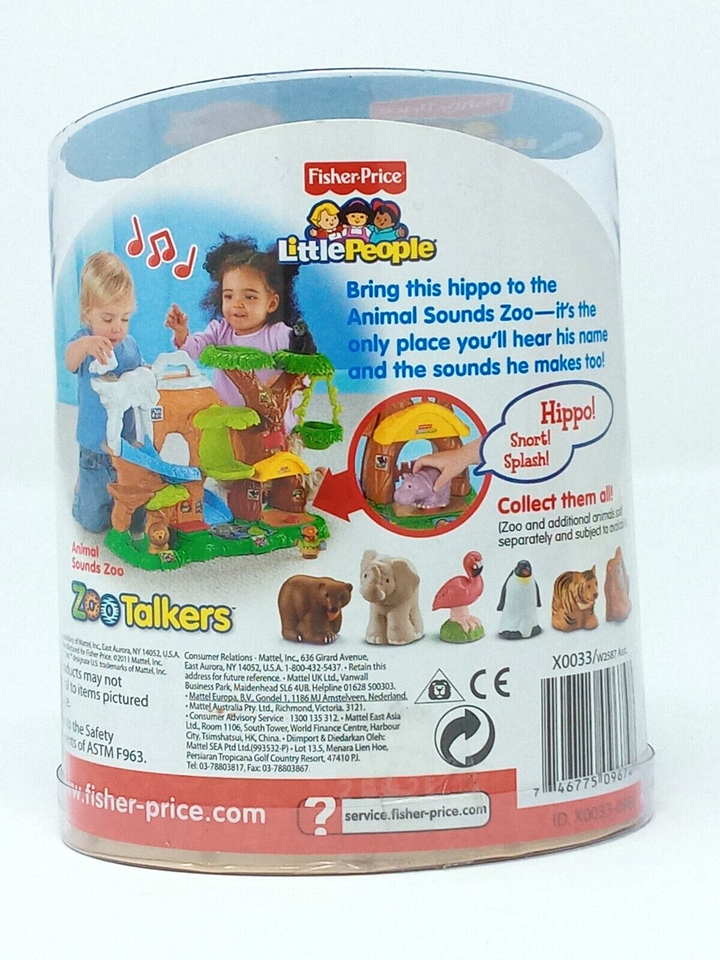 Zoo Talkers Hippo 2011 sealed new in box Fisher Price Little People | eBay