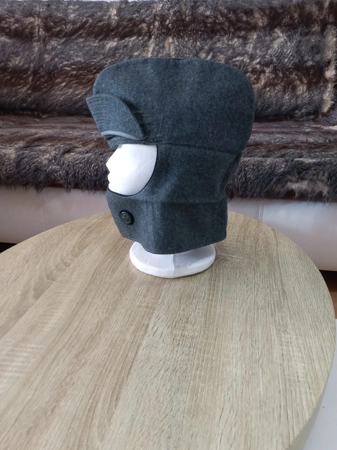 Vintage Swiss Army 3 FUNCTIONS Military Cap Wool Hat Surplus Uniform 56 ...