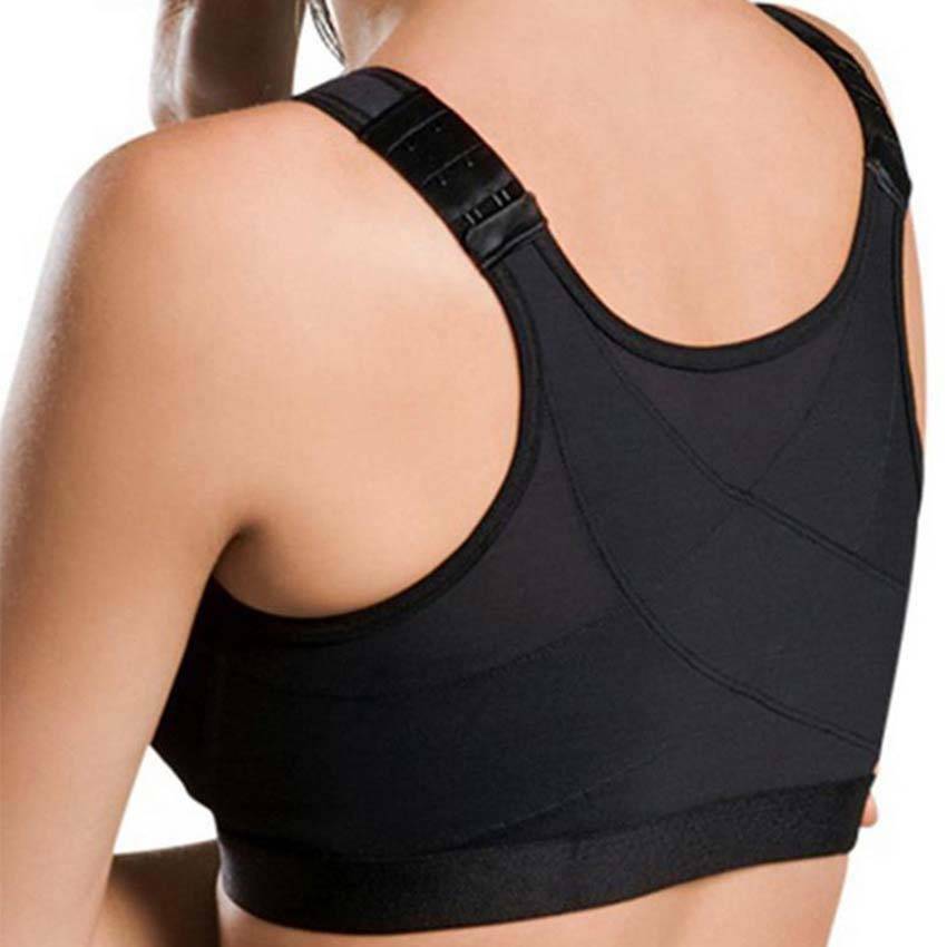 Post Surgical Back Bra Support Yoga Tops Posture Correct Front Closure ...