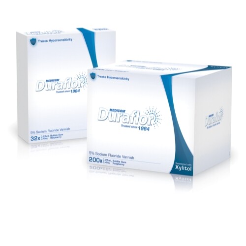 DURAFLOR SODIUM FLUORIDE VARNISH (5%)BUBBLEGUM - 200/PACK - 0.25 ML ...