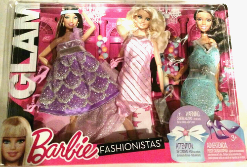 Barbie Fashionistas GLAM Prom Night Formal Fashion Dresses Gowns ...