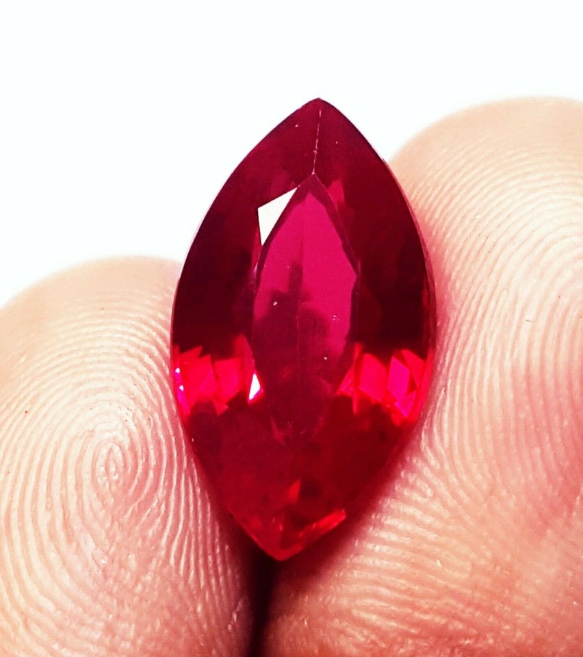 Natural Red Ruby Marquise Cut 7.50 Ct Certified Loose Gemstone With ...