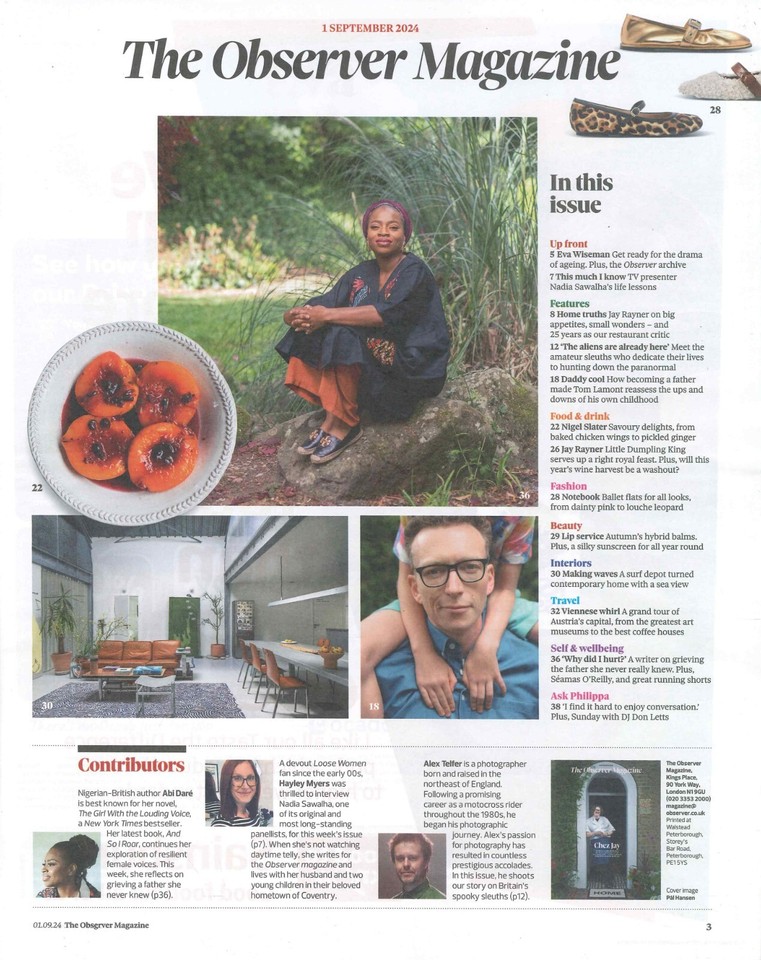 Observer Magazine: Jay Rayner, Nadia Sawalha, Don Letts, Nigel Slater ...