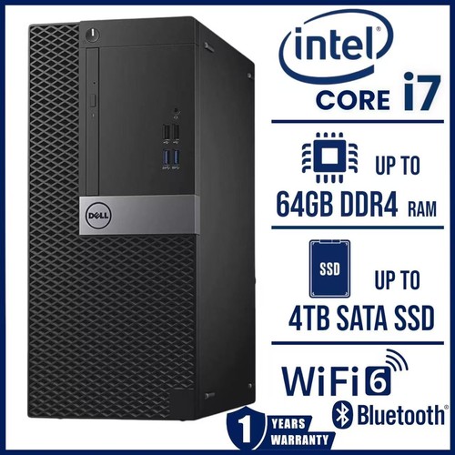 Dell Desktop Computer MT i7 PC up to 64GB RAM 4TB SSD Windows 11/10 ...