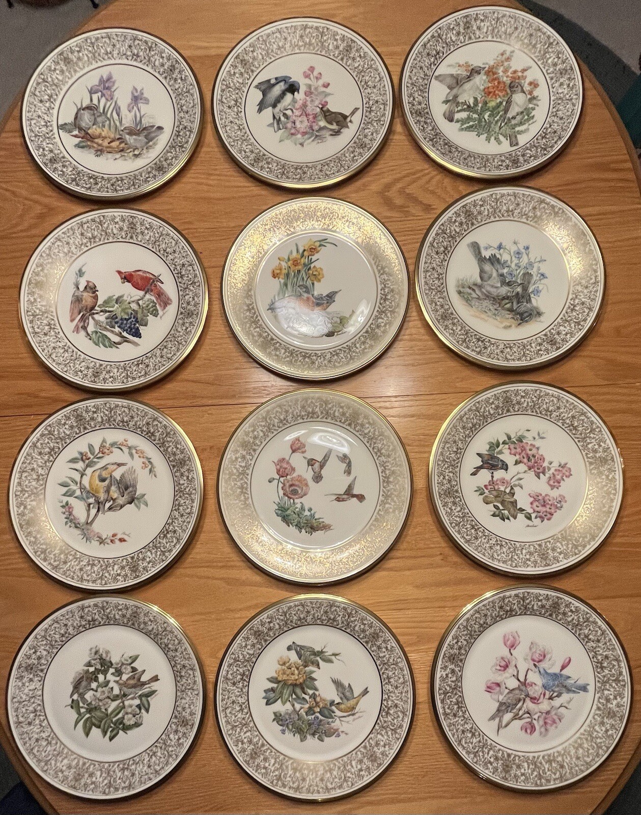 Vintage Lenox Collector Plates Complete Set - Series Of Boehm Birds ...