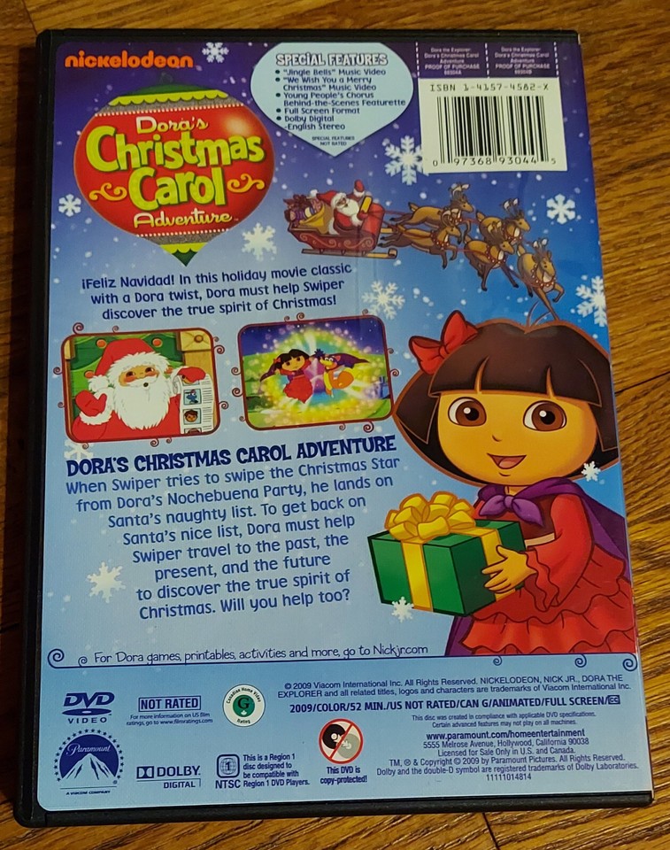 Dora the Explorer: Dora's Christmas Carol Adventure (DVD, 2009 ...