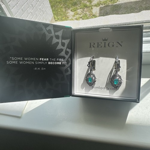 bomb party reign villain earrings "mist of enchantment" | eBay