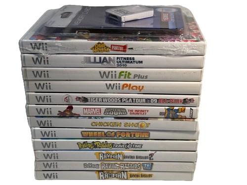 Nintendo Wii Game Lot - 13 Games + New 16MB Memory Card - Rayman, More ...
