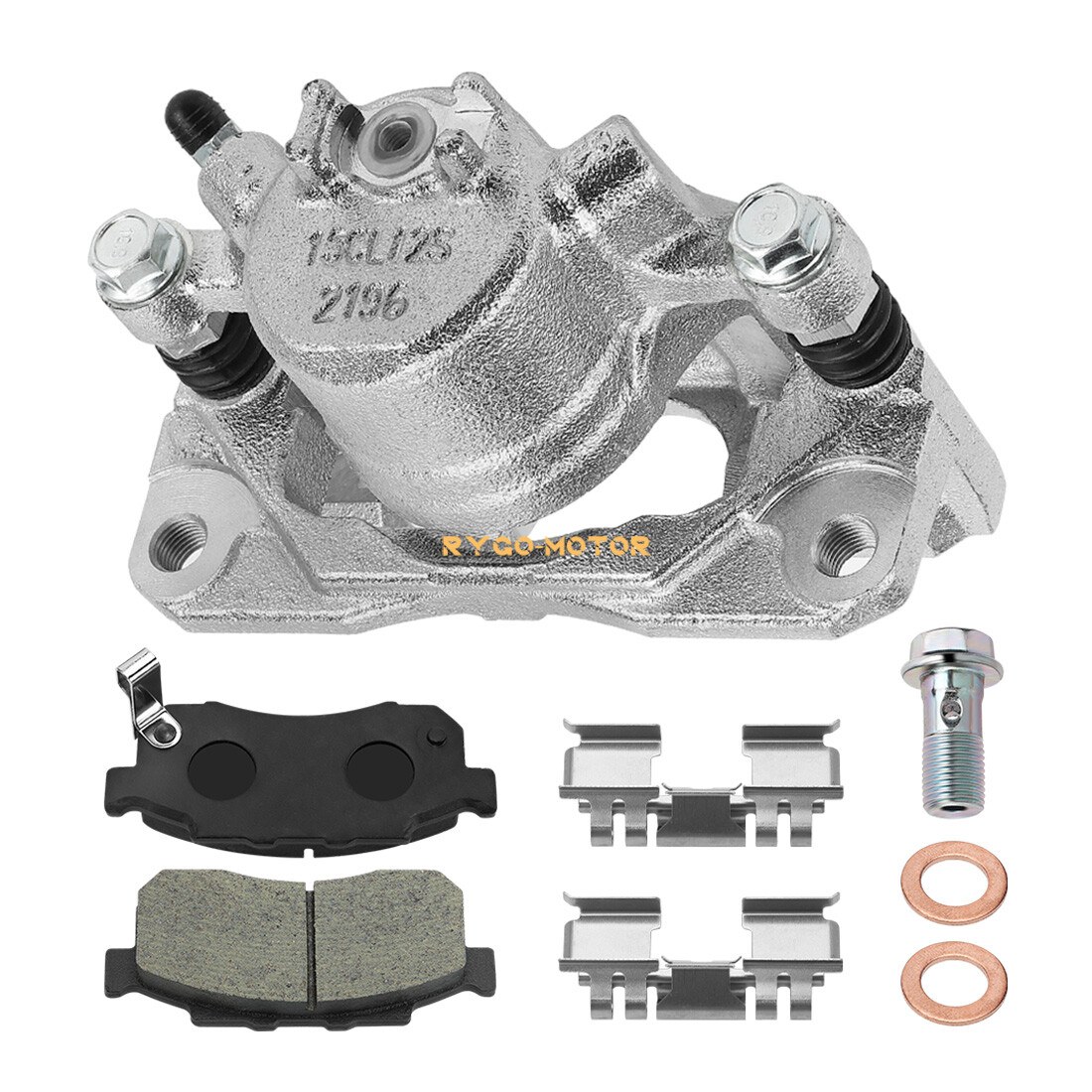 Front & Rear Brake Calipers w/Pads for Honda Pioneer 700 SXS700M2/M4 ...