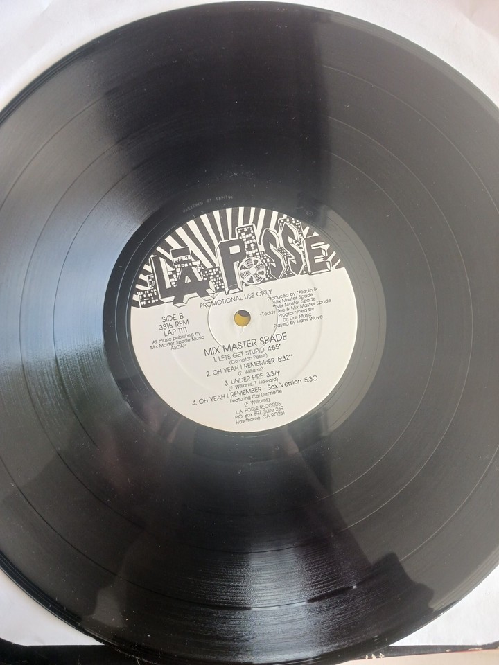 Mix Master Spade – It's The Mix Master 1989 LA POSSE Hip Hop Vinyl 12 ...
