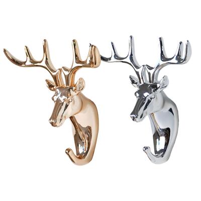 Animal Reindeer Head Wall Mount Rack Robes Coat Rack for Kitchen ...