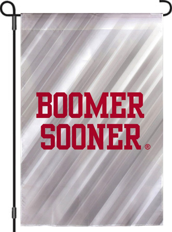 Oklahoma Sooners garden flag Boomer Sooner Double Sided University of ...