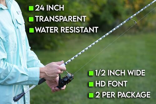 Fishing Pole Measuring Tape Sticker 24 Inch Ruler Decal To Attach To ...