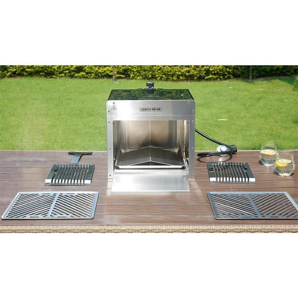 Outdoor Portable Infrared Propane Gas Grill, Tabletop Cooking Steak ...