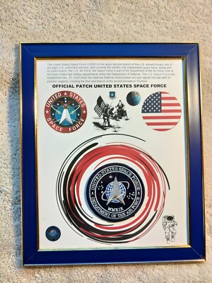 official united states space force patch custom mounted & displayed ...