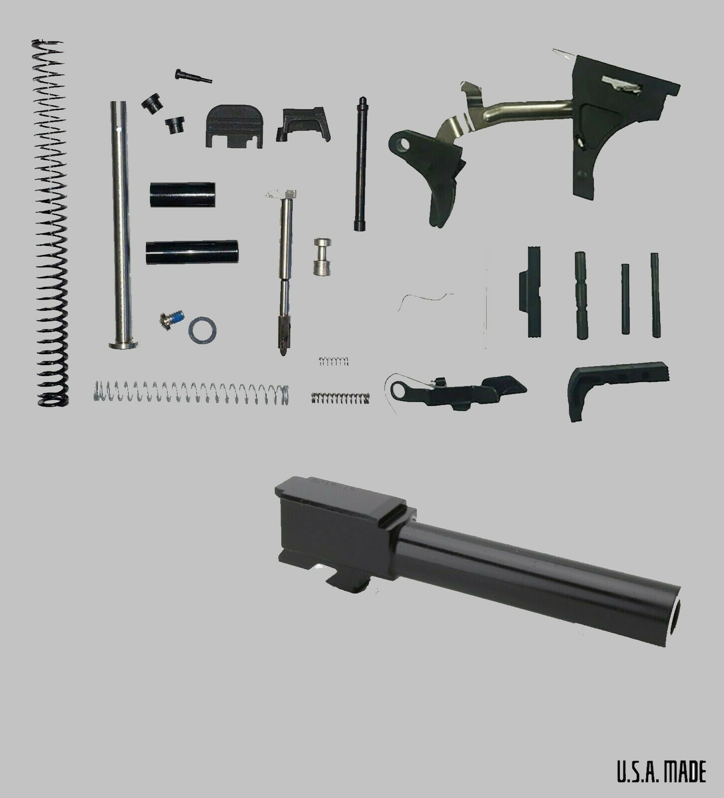 Fits GL0CK 19 Gen 3 Lower Parts Kit G19 Upper Slide Completion Kit 9mm ...