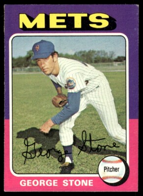 1975 Topps Baseball Card George Stone New York Mets #239 NM | eBay